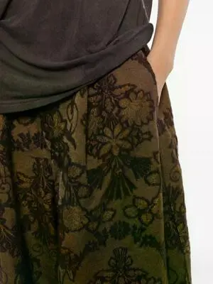 UMA WANG Floral-jacquard Trousers