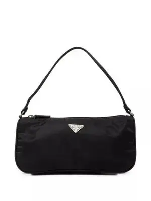 Prada 2000-2013 Tessuto Pochette Shoulder Bag - Black
