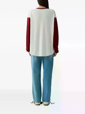 Guest In Residence Color-block Cashmere Sweater