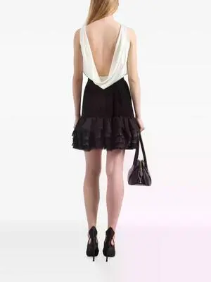 Nina Ricci Ruffled Ribbed-knit Skirt