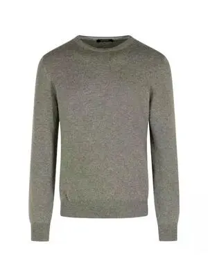 GRAN SASSO Crew-neck Cashmere Sweater - Brown