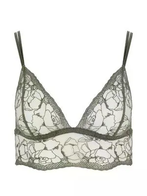 FLEUR OF ENGLAND Iona Longline Boudoir Bra - Green
