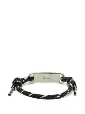 Balenciaga Logo-engraved Bracelet - Silver