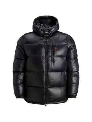 Polo Ralph Lauren The Gorham Glossed Hooded Down Jacket - Black
