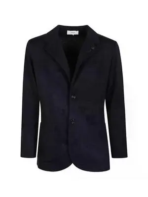 LARDINI Wool Single-breasted Jacket - Blue