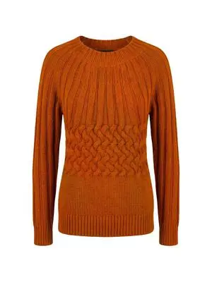 MOORER Anetta Cable-knit Sweater - Orange