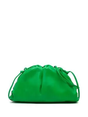 Bottega Veneta The Mini Pouch Crossbody Bag In Lambskin - Green