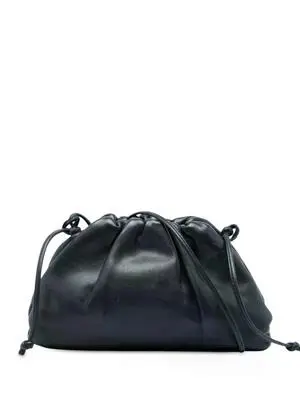 Bottega Veneta Mini Pouch Crossbody Bag In Lambskin - Black