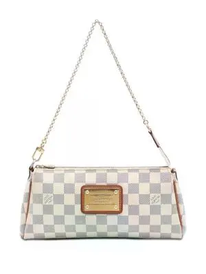 LOUIS VUITTON Damier Azur Eva Satchel - White