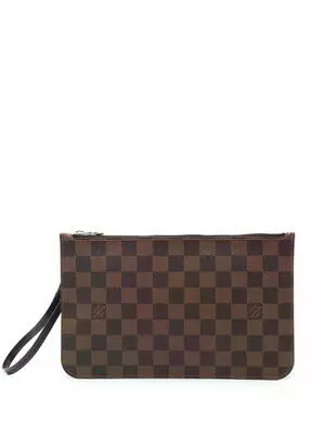 LOUIS VUITTON Damier Ebene Neverfull Mm Pouch