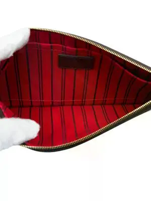 LOUIS VUITTON Damier Ebene Neverfull Mm Pouch