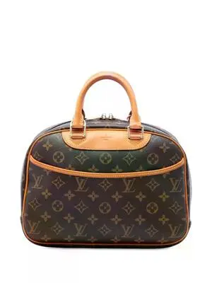 LOUIS VUITTON Monogram Trouville Handbag - Brown