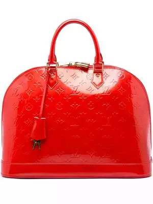 LOUIS VUITTON 2008 Monogram Vernis Alma Gm Handbag - Red