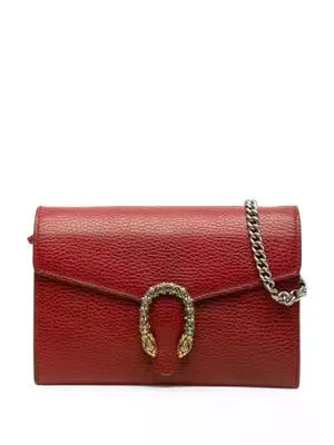 Gucci Dionysus Wallet On Chain Crossbody Bag In Calfskin - Red