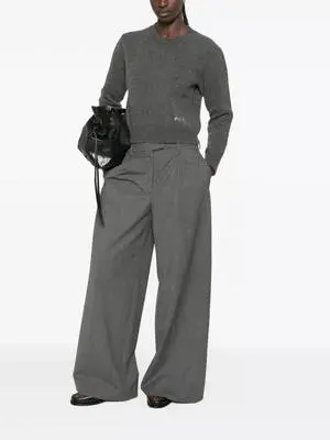 A.p.c. Logo Knit Crew Neck Sweater
