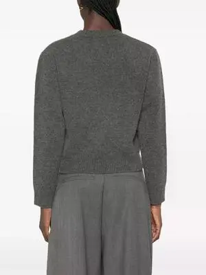 A.p.c. Logo Knit Crew Neck Sweater
