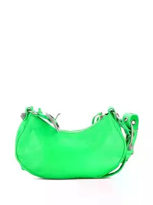 Balenciaga Le Cagole Giant Studs Leather With Crystals Xs Shoulder Bag - Green