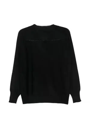 D.exterior V-neck Wool Sweater