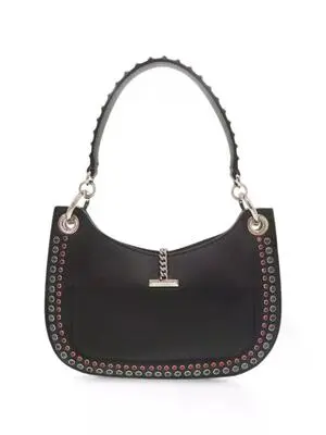JIMMY CHOO 2010-2026 Studded Leather Varenne Hobo Shoulder Bag