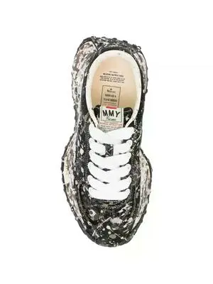 Mihara Yasuhiro Paint Splatter Lace-up Sneakers