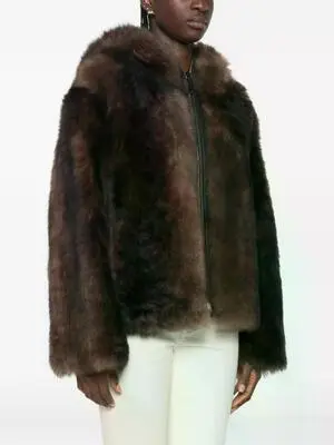 SUPREMA Reversible Hooded Shearling Jacket