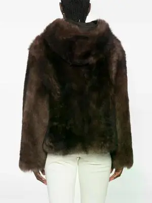 SUPREMA Reversible Hooded Shearling Jacket