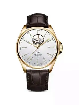 GLYCINE Combat Classic Open Heart 40mm Watch - White