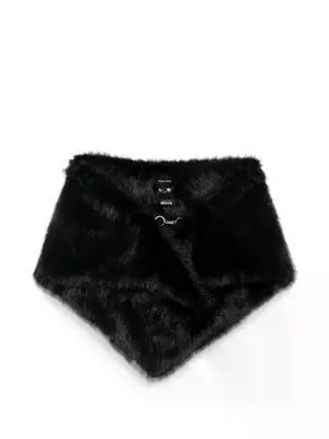 Simone Rocha Faux-fur Lobster-clasp Scarf - Black