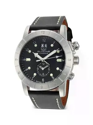 GLYCINE Airman Gmt 42mm Watch - Black
