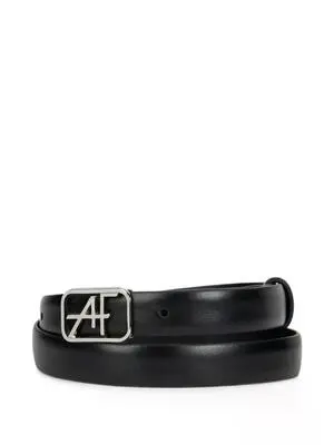 Alberta Ferretti Logo-buckle Leather Belt - Black