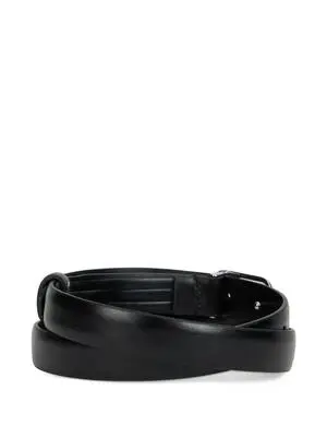 Alberta Ferretti Logo Buckle Leather Belt