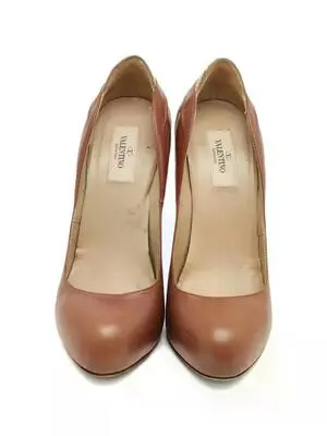 Valentino Garavani Leather Beaded Pumps