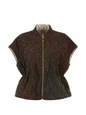 Fabiana Filippi Quilted Sequin Gilet