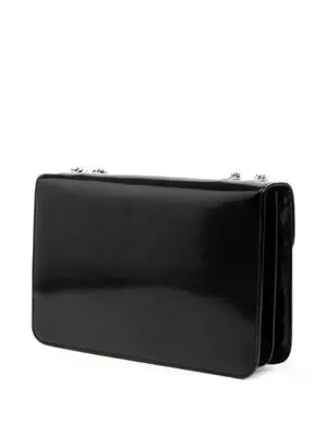 Gucci Patent Leather Interlocking G Crossbody Bag