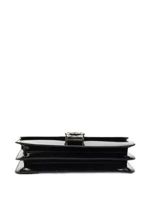 Gucci Patent Leather Interlocking G Crossbody Bag