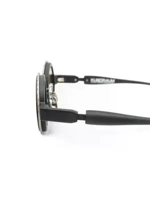 KUBORAUM Round Frame Textured Sunglasses