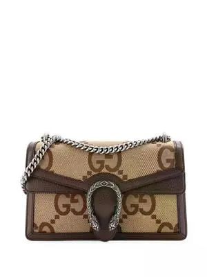 Gucci Dionysus Jumbo Gg Canvas Small Shoulder Bag