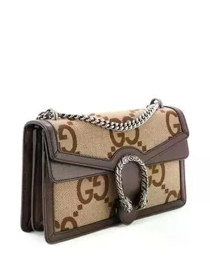 Gucci Dionysus Jumbo Gg Canvas Small Shoulder Bag