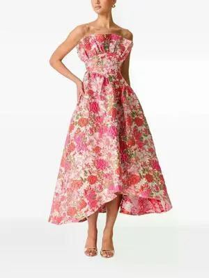ELLIATT Floralie Strapless Midi Dress