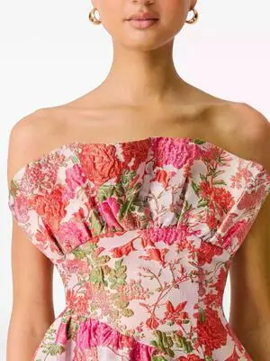 ELLIATT Floralie Strapless Midi Dress