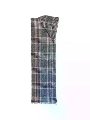 Destin Prince Of Wales Check Scarf - Grey