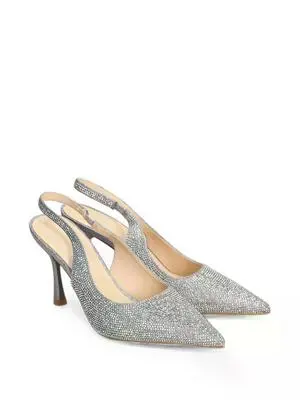 TWENTY FOURHAITCH Hivera Crystal-embellished Slingback Pumps