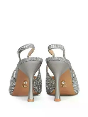 TWENTY FOURHAITCH Hivera Crystal-embellished Slingback Pumps