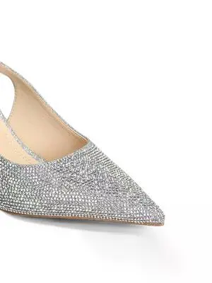 TWENTY FOURHAITCH Hivera Crystal-embellished Slingback Pumps