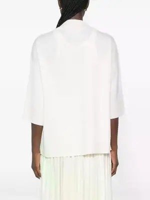 ERMANNO FIRENZE Floral Embroidered V-neck Cardigan