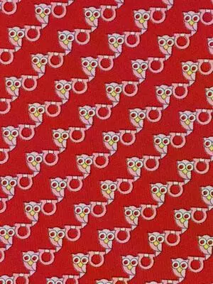 FERRAGAMO Owl-print Silk Tie