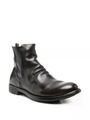 Officine Creative Hive Side-zip Leather Ankle Boots