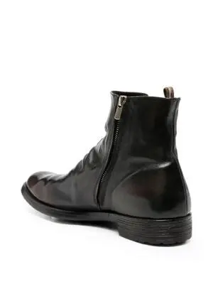 Officine Creative Hive Side-zip Leather Ankle Boots