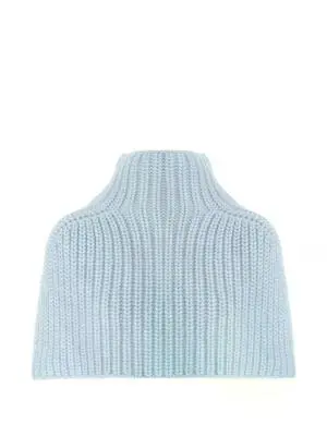 SA SU PHI Ribbed-knit Cashmere Cape - Blue