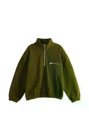RIER Quarter-zip Fleece Sweatshirt - Green